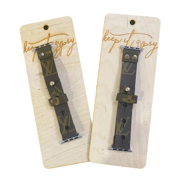 Keep It Gypsy | Jewelry | New Keep It Gypsy Upcycled Lv Apple Watchband ...